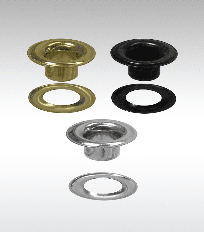 MICRON #0 Military Black Plated Sheet Metal Grommets and Plain Washers ...