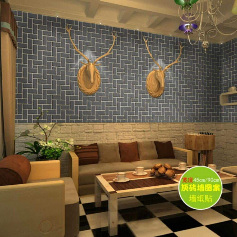 3D Brick Wallpaper Peel and Stick Stone Wall Paper Decorations for ...