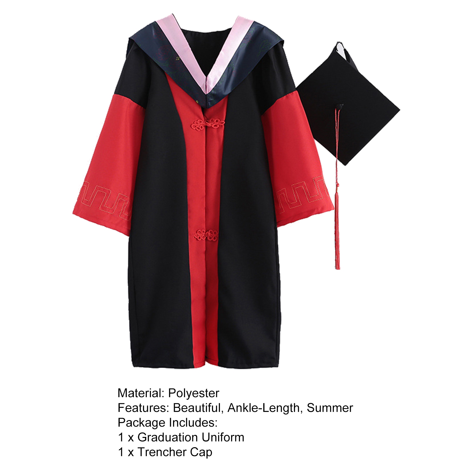 Warkul Unisex Bachelors Graduation Uniform, Breathable Polyester ...