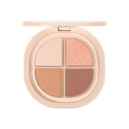 Four-color eyeshadow palette pearlescent matte fine flashing waterproof ...