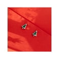 Evergreen Christmas Tree Kids / Girls Earrings Screw Back - Sterling ...
