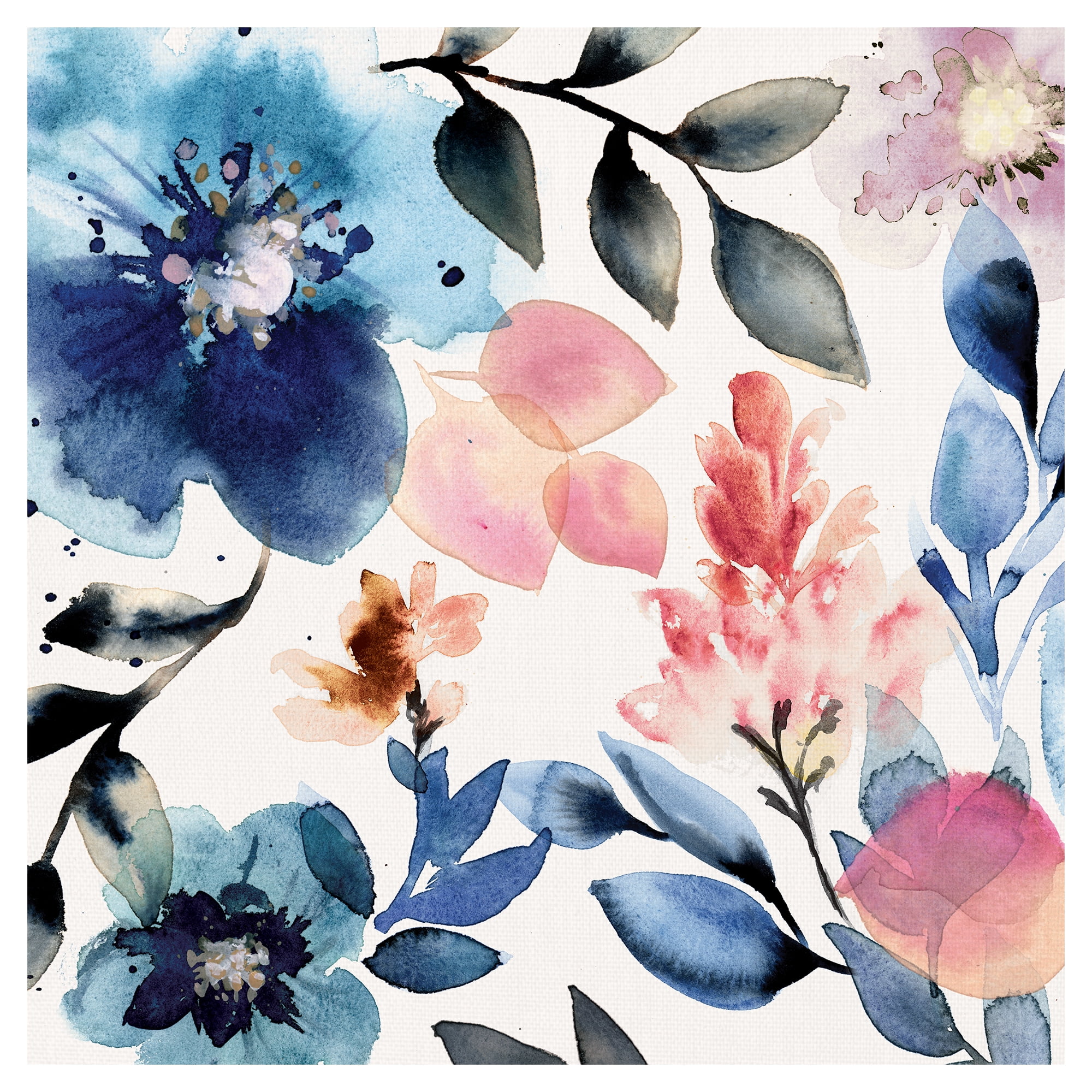 Soft Sense Floral by Willowbrook Art Print - Walmart.com