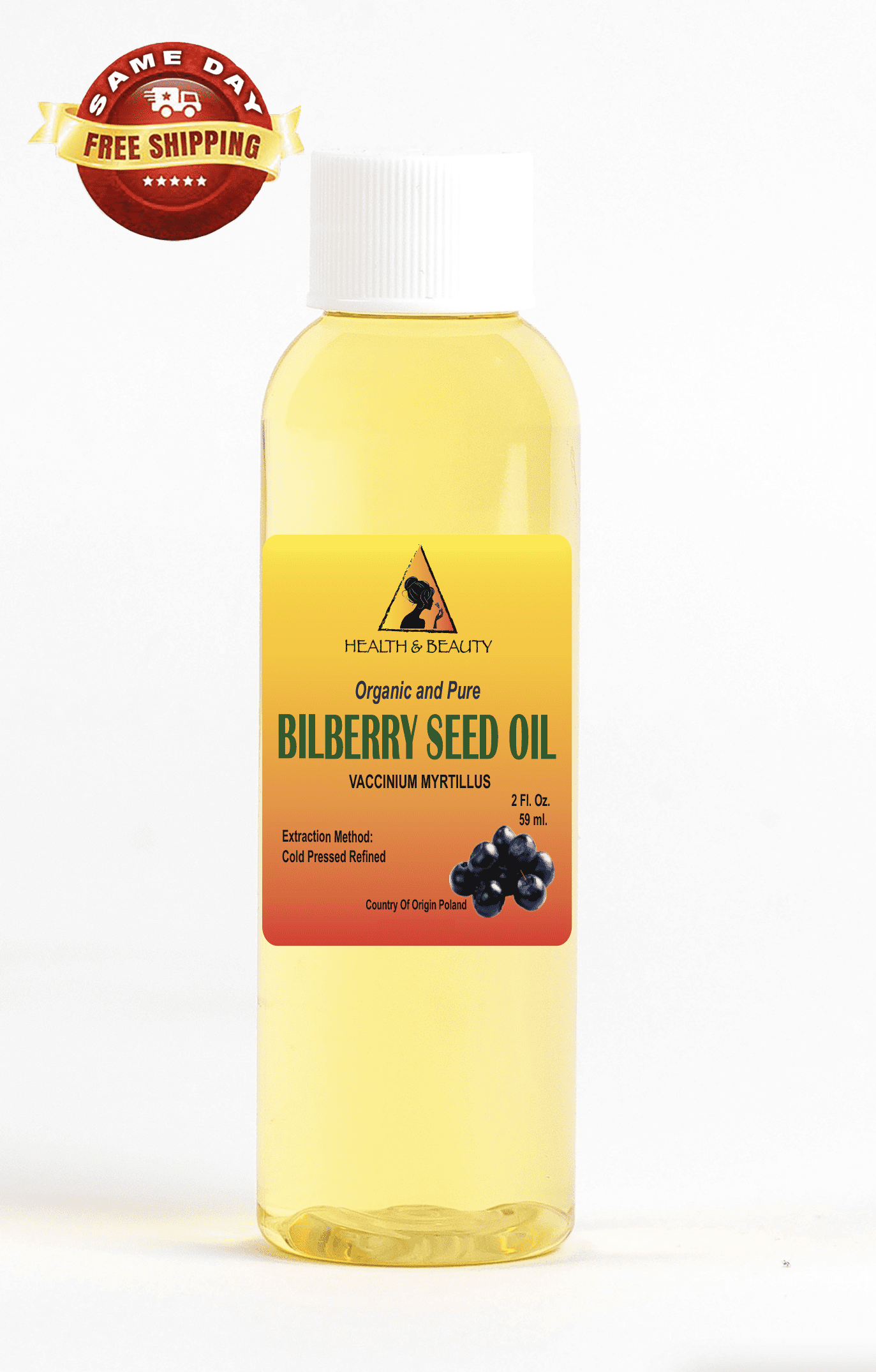 BILBERRY / BLUEBERRY SEED OIL REFINED ORGANIC CARRIER COLD PRESSED ...