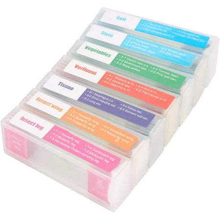 Xizioo 35 pcs Microscope Slide Kit Professional, Specimen Slide Die ...