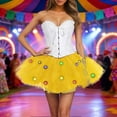 Elegant Layered Skirt with Colorful LED Lights, Women's Light-Up Tutu ...