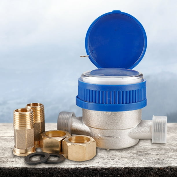 Water Meter Convenient Accurate Coppery Watermeter Water Counter for ...