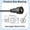 USB3.0 USB2.0 to Type C Cable with Protective Overmolded Cable Threaded ...