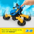 Imaginext DC Super Friends Batman Toy Figure & Transforming Batcycle ...