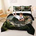 Aikeke Dino Tyrannosaurus Rex Queen Comforter Set 3 Pieces, Volcano ...