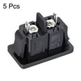 Panel Mount Plug Adapter, 250V AC 2.5A C8 2 Pins IEC Inlet Module Plug ...
