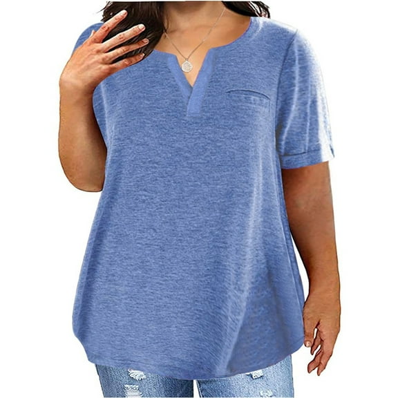 Plus Size 3 4 Sleeve Tops