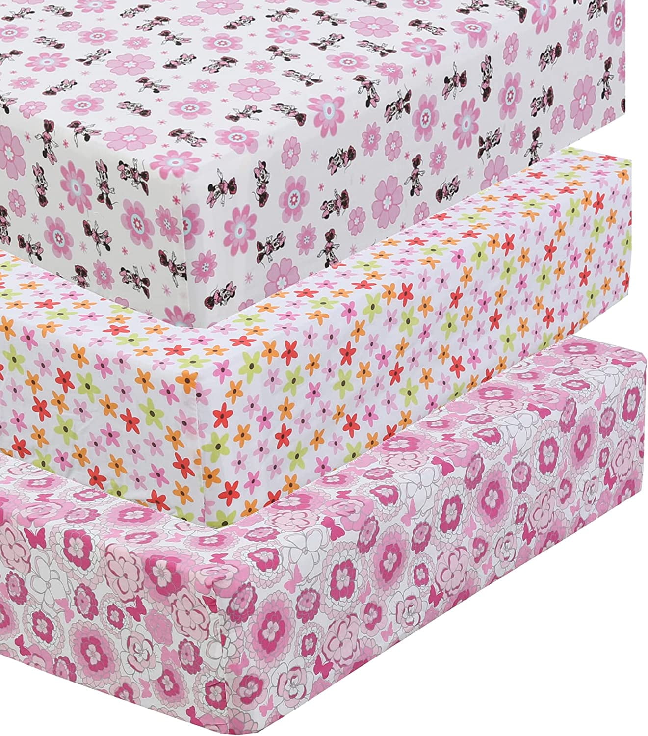 Danica 100% Cotton Fitted Baby Crib Sheet 3 Pack for baby Boys Girls ... Danica 100% Cotton Fitted Baby Crib Sheet 3 Pack for baby Boys Girls ...