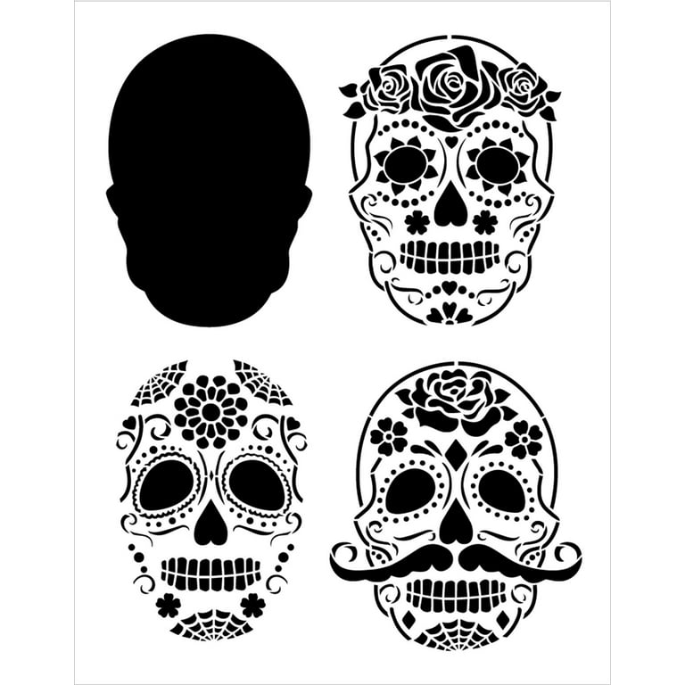 Simple Sugar Skull Template