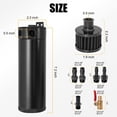 Top10 Racing, Oil Catch Can, 750ml, Aluminum Baffled Reservoir Tank ...