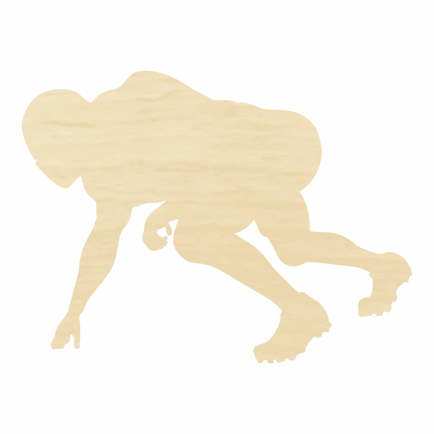 Unfinished Football Lineman Wood Cutout, Available in a Variety of ...