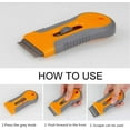 Razor Blade Scraper, Retractable Razor Blades Scraper and Double Edge ...