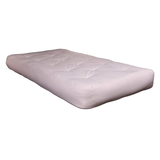 AJD Home Full Size Double Foam Futon Mattress 6 Inch 75" x 54" Beige ...