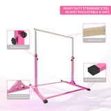 Ainfox Indoor Practice Adjustable Gymnastics Bar, Pink, Training ...