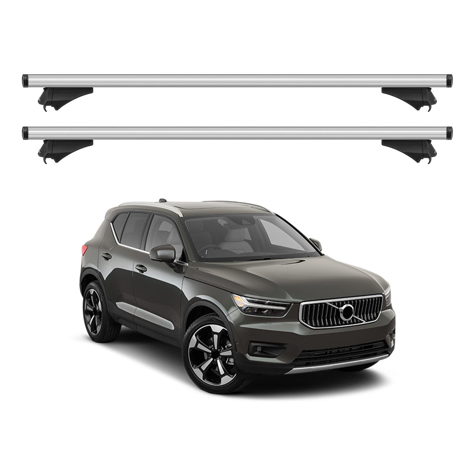 Roof Rack For Volvo XC40 2018-2023 Cross Bars Carrier Aluminum Silver 2 ...