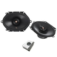 Wet Sounds ICON8B-FC 8" Black Tower Speakers with Stainless Steel Fixed ...