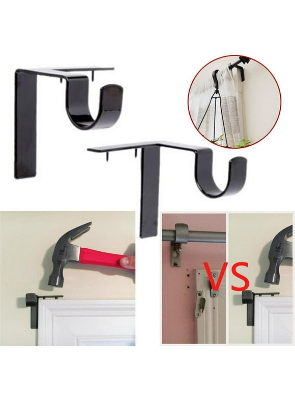 No Drill Curtain Rods in Curtain Rods - Walmart.com