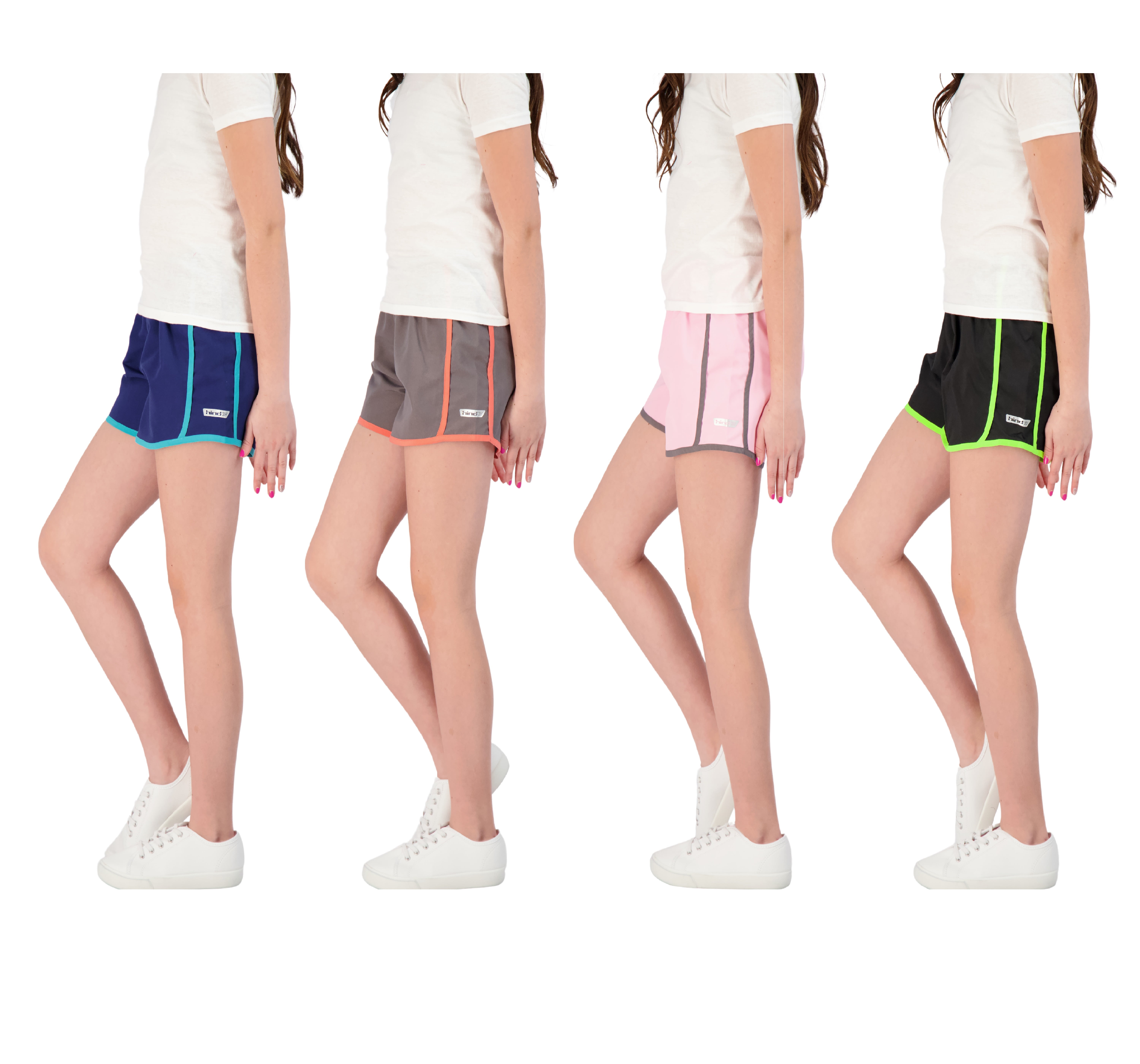 Hind Girls 4 Pack Active Woven Shorts, Size 5-16 - Walmart.com