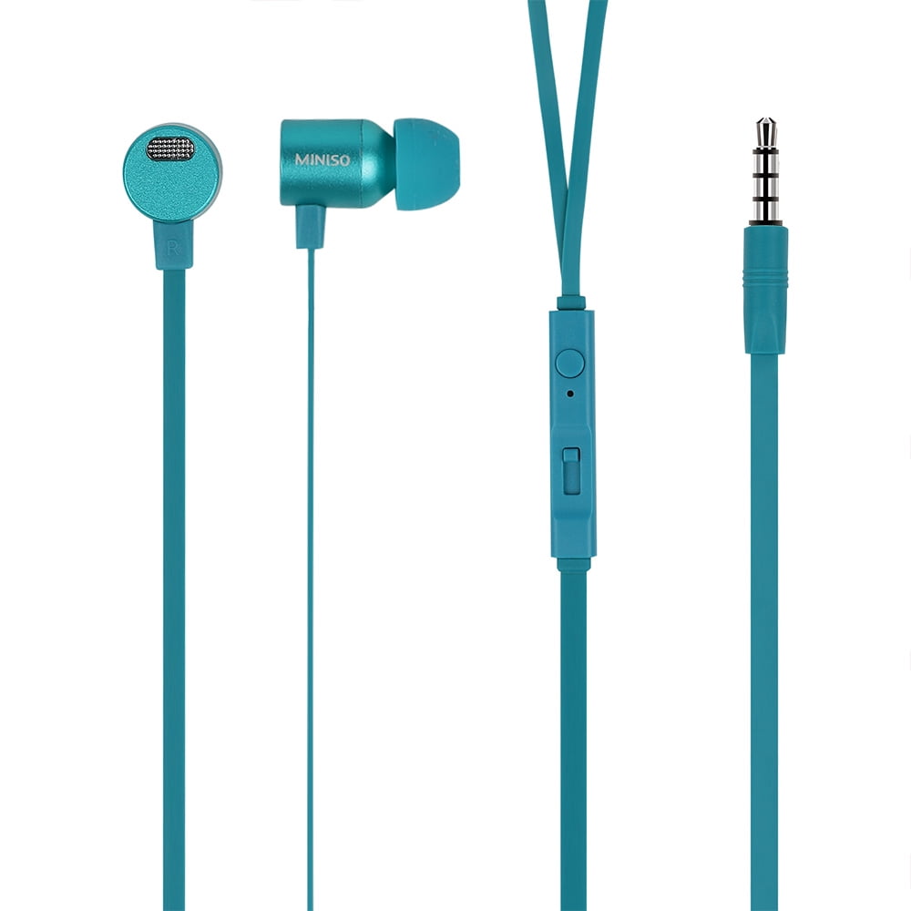 MINISO Metallic Bass In-Ear Headphones With Microphone, Comfortable ...
