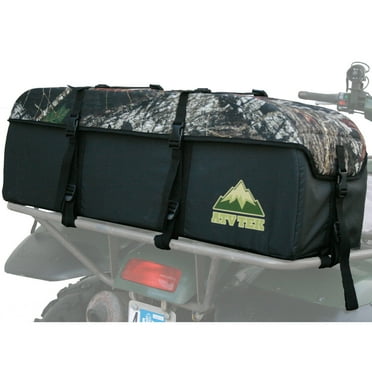 Camouflage ATV Cargo Rear Rack Gear Bag with Topside Bungee Tie-Down ...