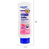Equate Baby Sunscreen Lotion, SPF 50, 8 fl oz HSA/FSA Eligible ...