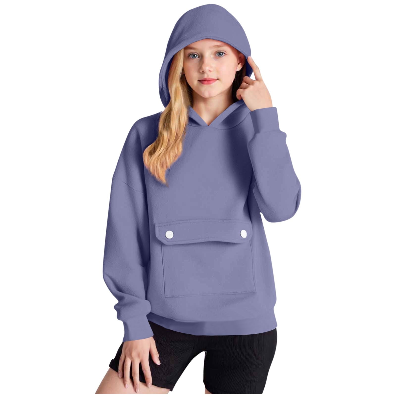 Click here for Aocisk Girls Long Sleeve Hooded Pullover Sweatshir... prices