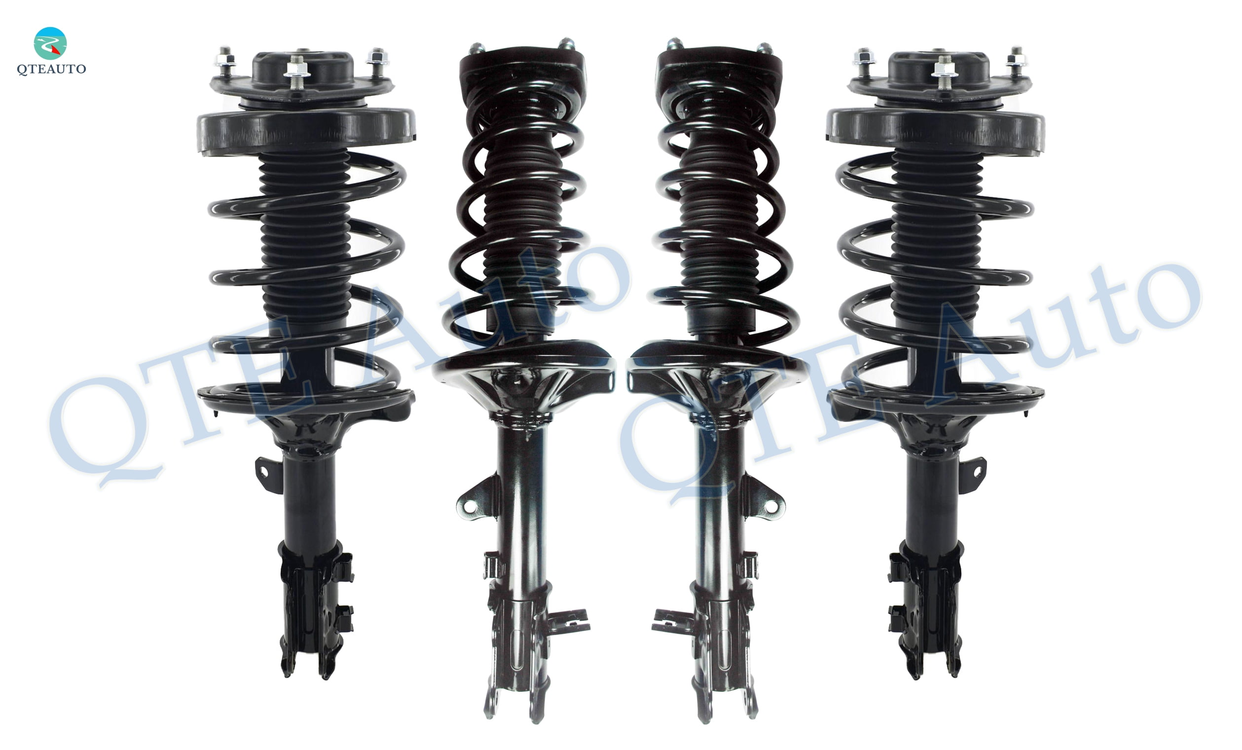 Set 4 Front Rear Quick Complete Strut Coil Spring For 2003 2008 Hyundai
