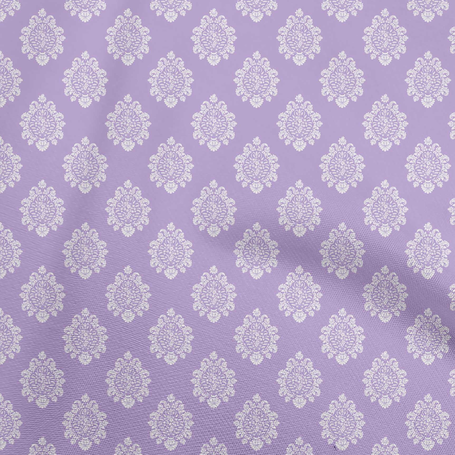 oneOone Silk Tabby Amethyst Fabric Block Fabric For Sewing Printed ...