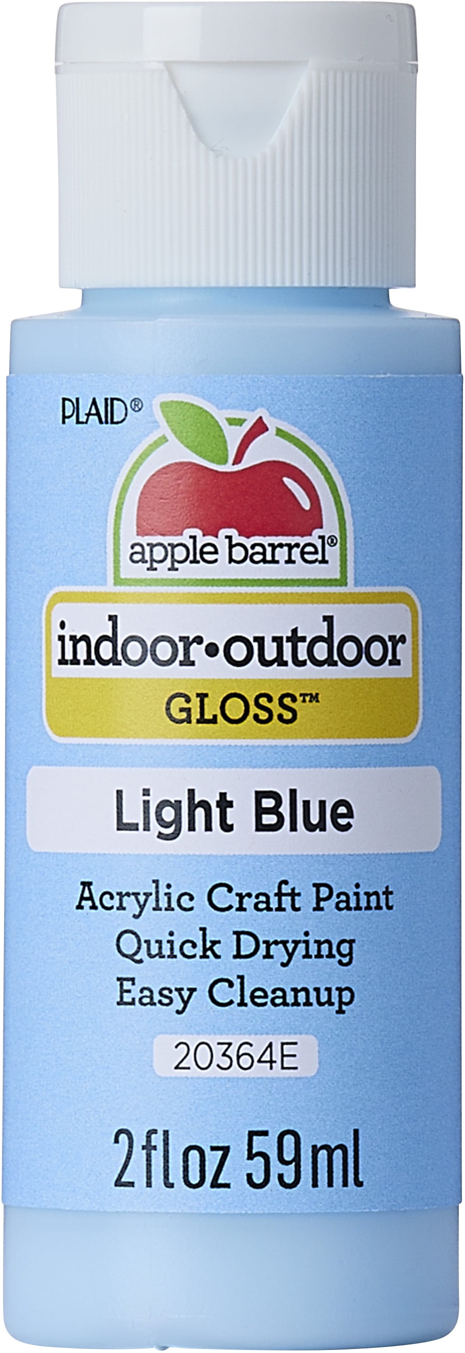 Apple Barrel Acrylic Craft Paint, Gloss Finish, Light Blue, 2 fl oz ...