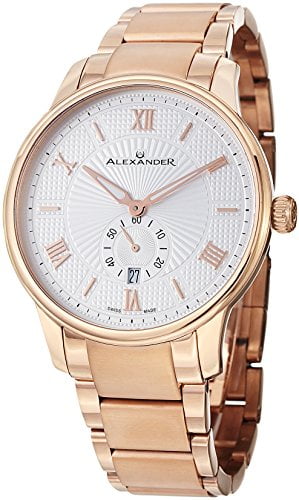 Alexander A102B-04 Statesman Regalia Men's Analog Rose Gold Plated ...