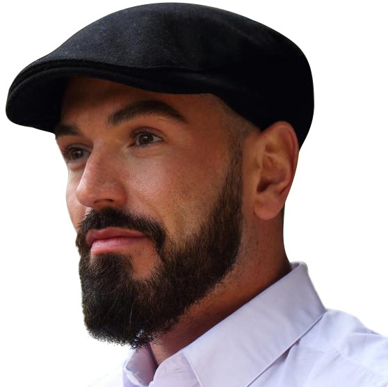 Hanna Hats Donegal Touring Flat Cap 100% Wool Tweed Men's Driving Cap ...