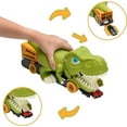 Awulo Dinosaur Car Swallowing Toy - Dinosaur Truck & 6 Mini Alloy Cars ...