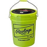 Rawlings Fast Pitch Bucket w lid & 18 RFPBP12SY 12 in Practice ...