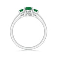 2wist Designs 925 Sterling Silver Statement Ring Oval Emerald Green ...