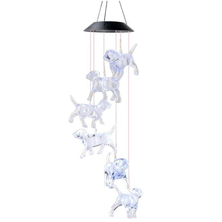 Solar-dog Wind Chime Light Spinners Spiral String Hanging Outdoor ...