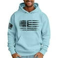 CCRFTGI Sky Blue Hoodie Men Big and Tall Hooded USA Sweatshirts Soft ...