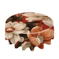 Chilfamy Round Tablecloth,Flowers, Orange Flower, Floral Pattern ...