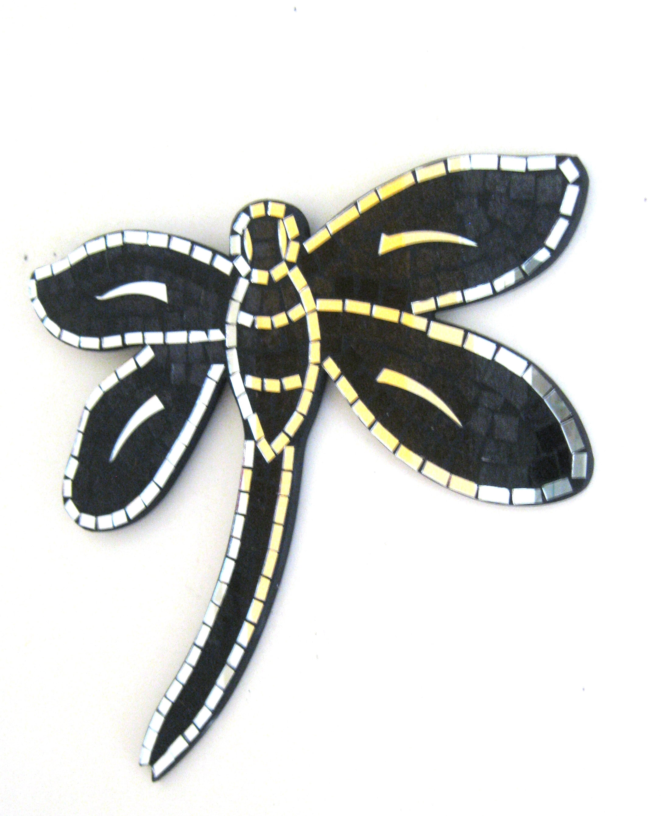 Dragonfly Wall Sculpture Wall Decor Dragon Fly Mosaic Art Mirror Wall ...