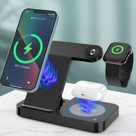 LSLJS Wireless Charging Station 3 In 1 Charging Station for Multiple ...