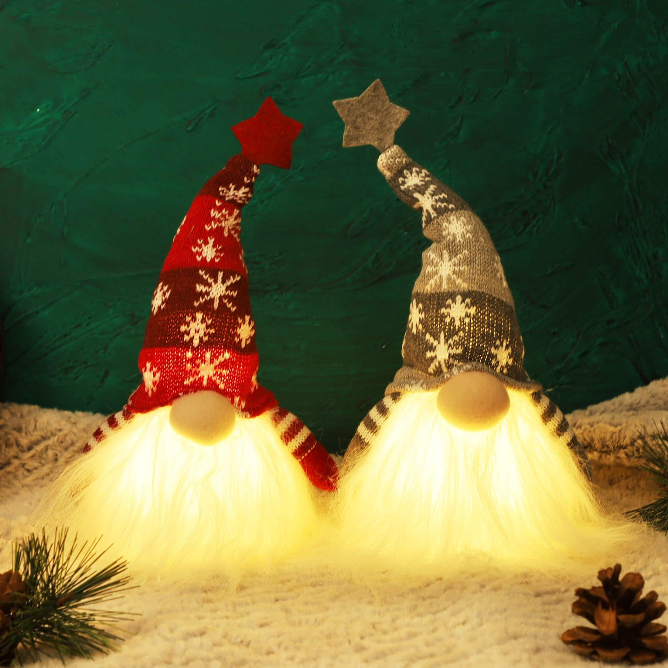 Buy Juegoal 11 Lighted Christmas Gnome Santa Light Up Elf Holiday