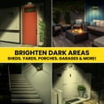 Free Shipping! Bell + Howell Solar Outdoor Wall Light with 50 LED ...