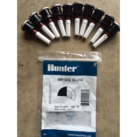 Hunter MP800SR-90 MP Rotator Nozzle 10-Pack – Adjustable 90°–210° Short ...