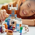 LEGO Minecraft The Ice Castle Toy with Zombie and Skeleton Mobs Figures ...