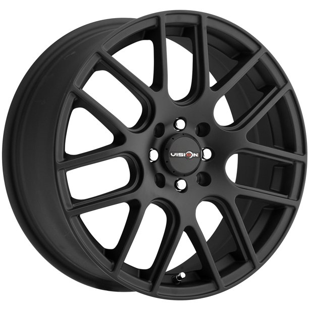 Vision Wheels 426 Cross 14x5x5 Black Rim - 14" Inches - Walmart.com ...