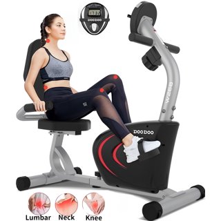 Pooboo Recumbent Exercise Bikes Sit Down Stationary Bicycle Magnetic Resistance Indoor Cycling ...