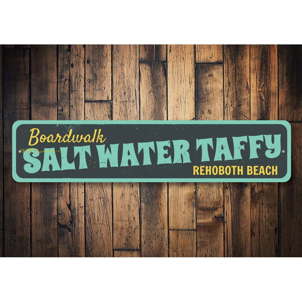 Saltwater Taffy Novelty Sign, Metal Wall Decor - 4x18 inches - Walmart.com
